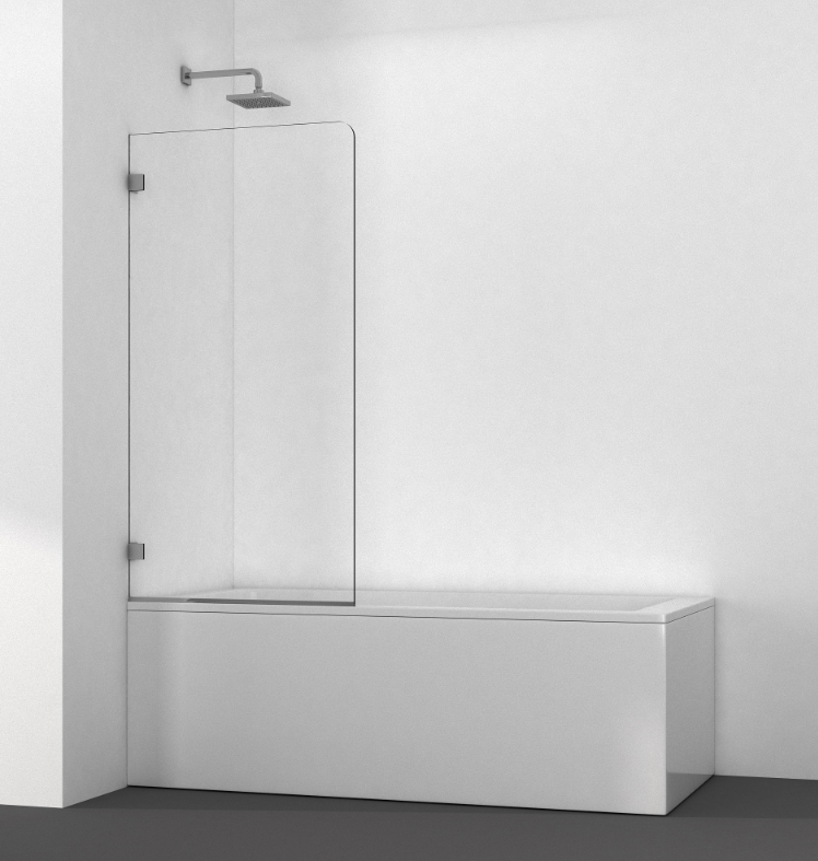 750 X 1500mm Frameless Fixed Bath Screen